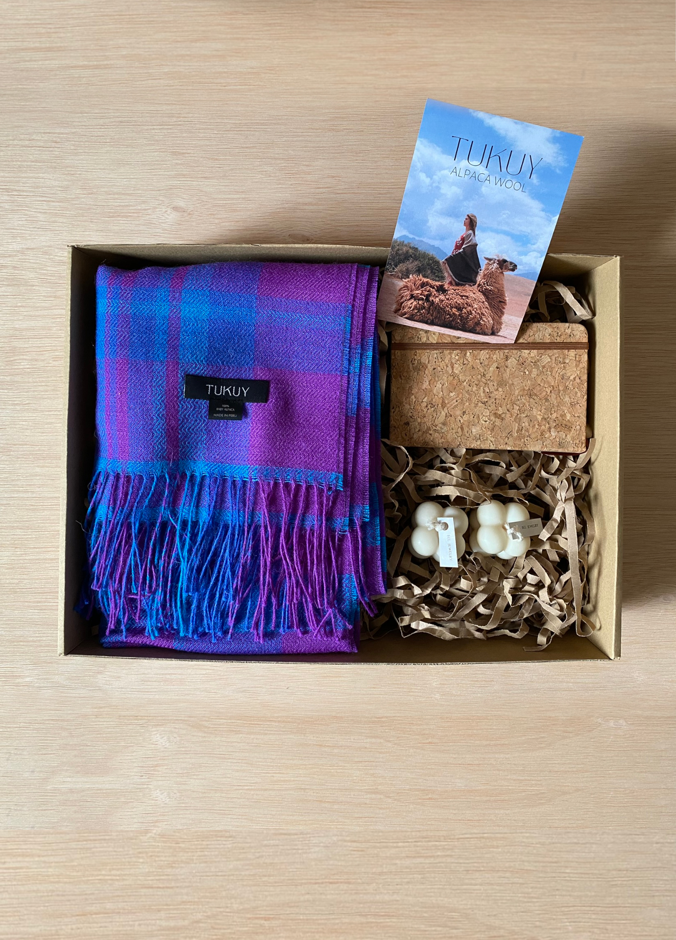 Shawl with Candle and Note Book | Tukuy Brand